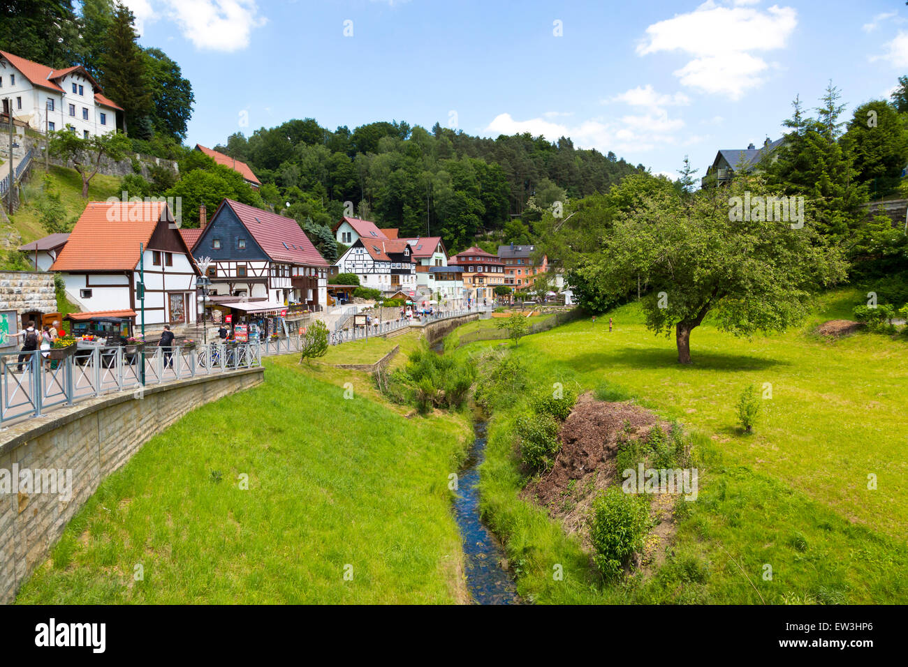 The Village Rathen, Saxony, Germany Stock Photo - Alamy
