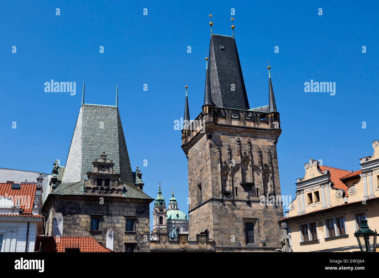 Tower of the Charles Bridge in Prague, Czechia Stock Photo - Alamy