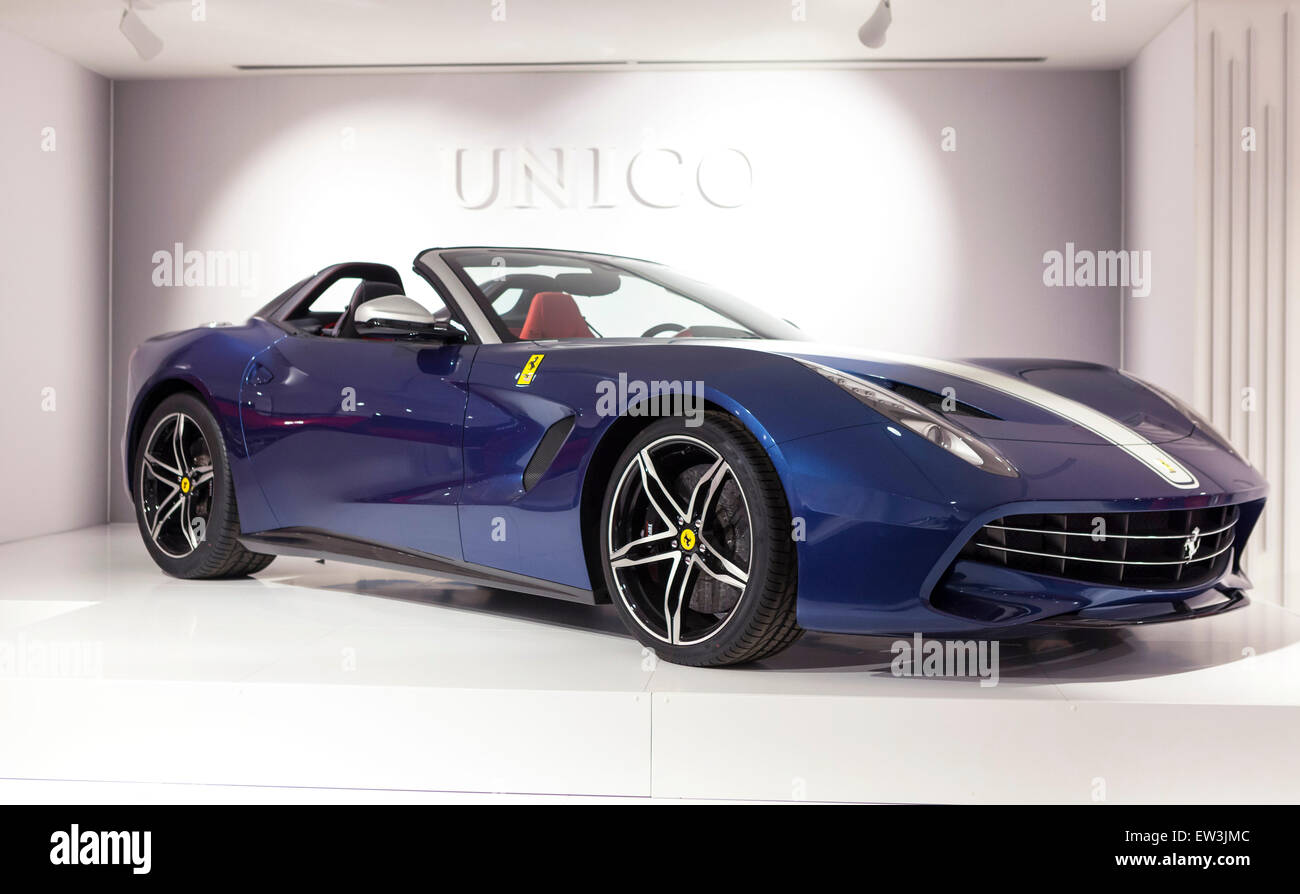 Ferrari sports car on display at the Ferrari Museum in Maranello Stock ...