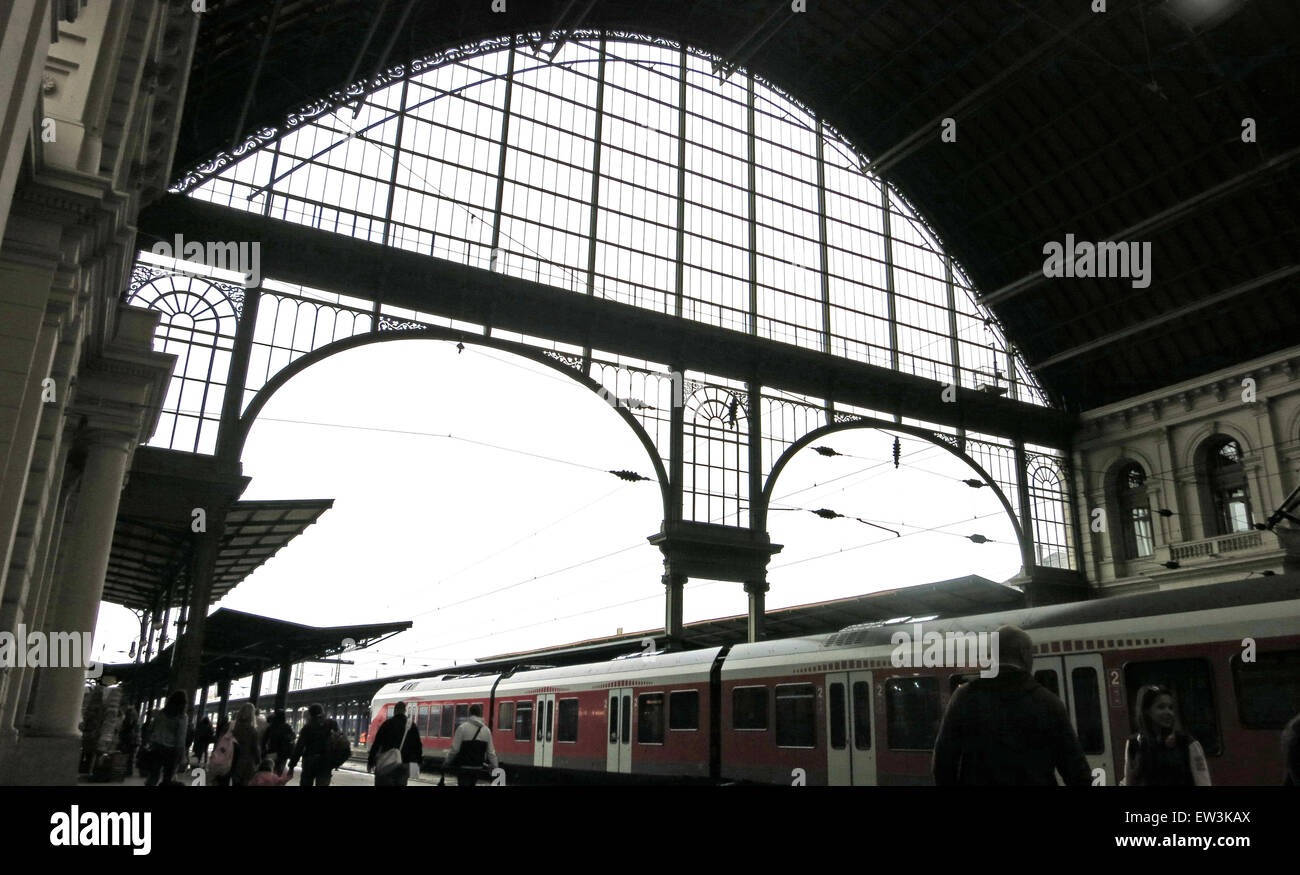 Keleti Palyaudvar railway station Budapest Hungary Stock Photo - Alamy