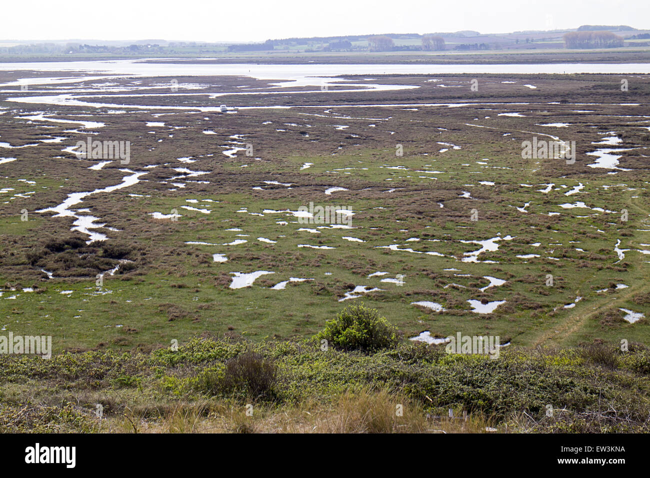 Looking south from the highest point on Scolt Head Island Nature ...