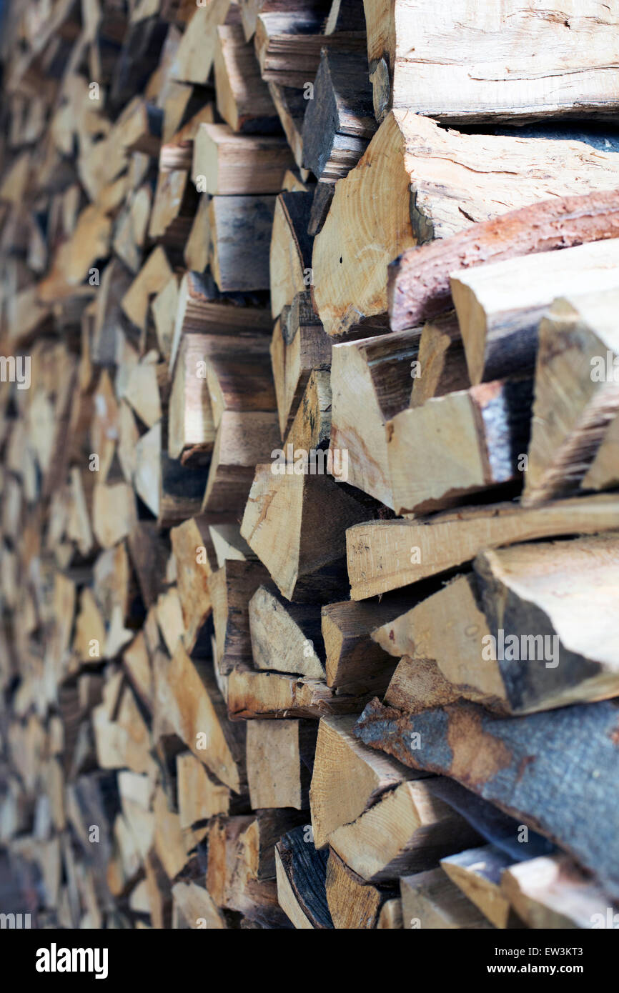 stack of firewood chopped into pieces Stock Photo - Alamy