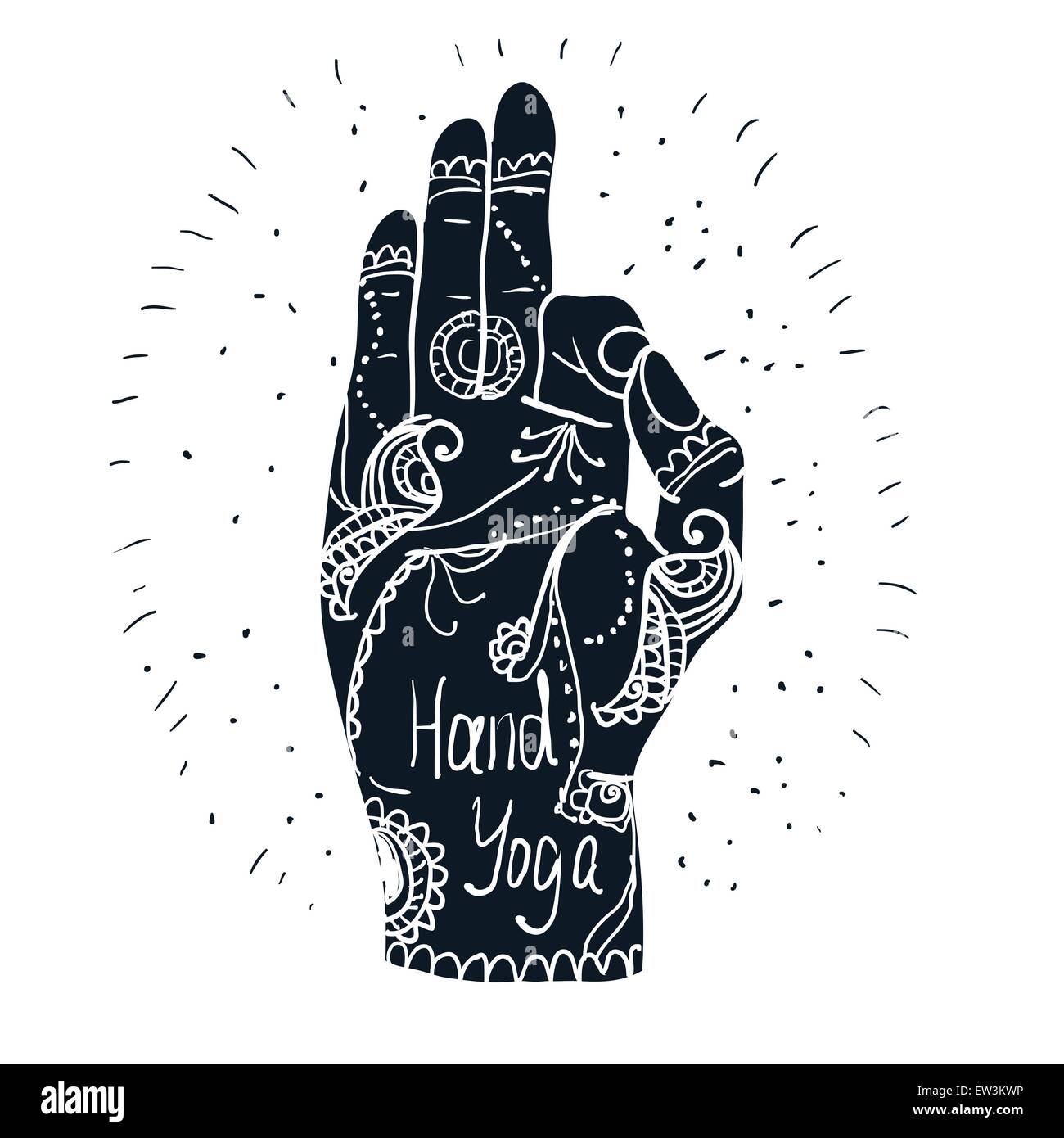 Pranayama mudra Cut Out Stock Images & Pictures - Alamy