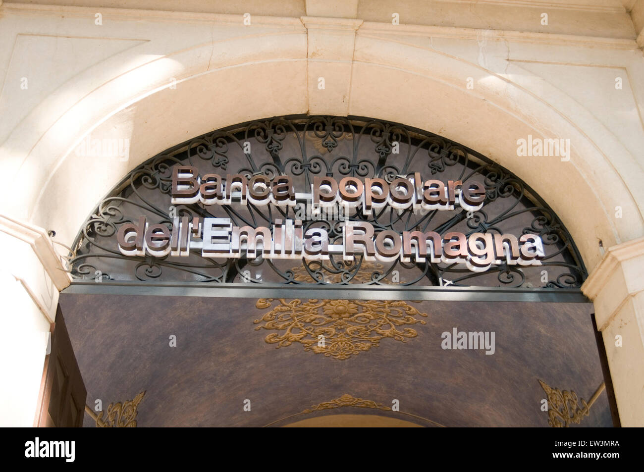 banca popolare dell emilla romagna bank italy banking italy Stock Photo ...