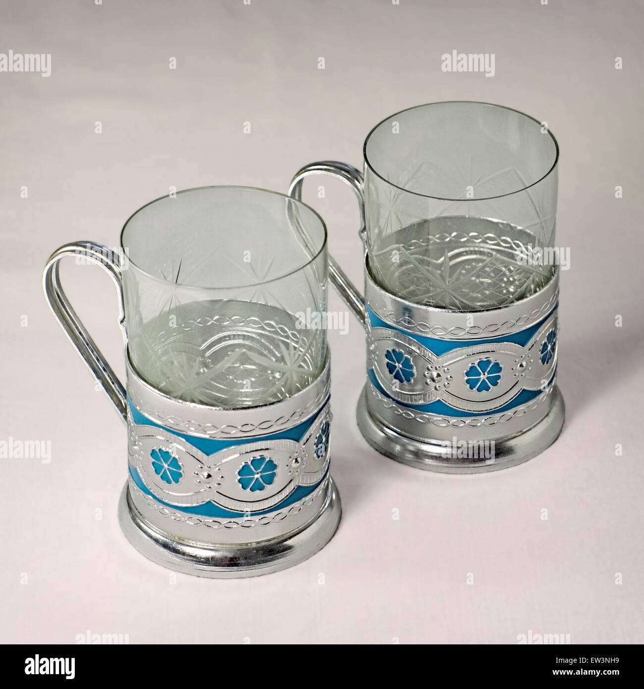 Two glass cups pattern hi-res stock photography and images - Alamy