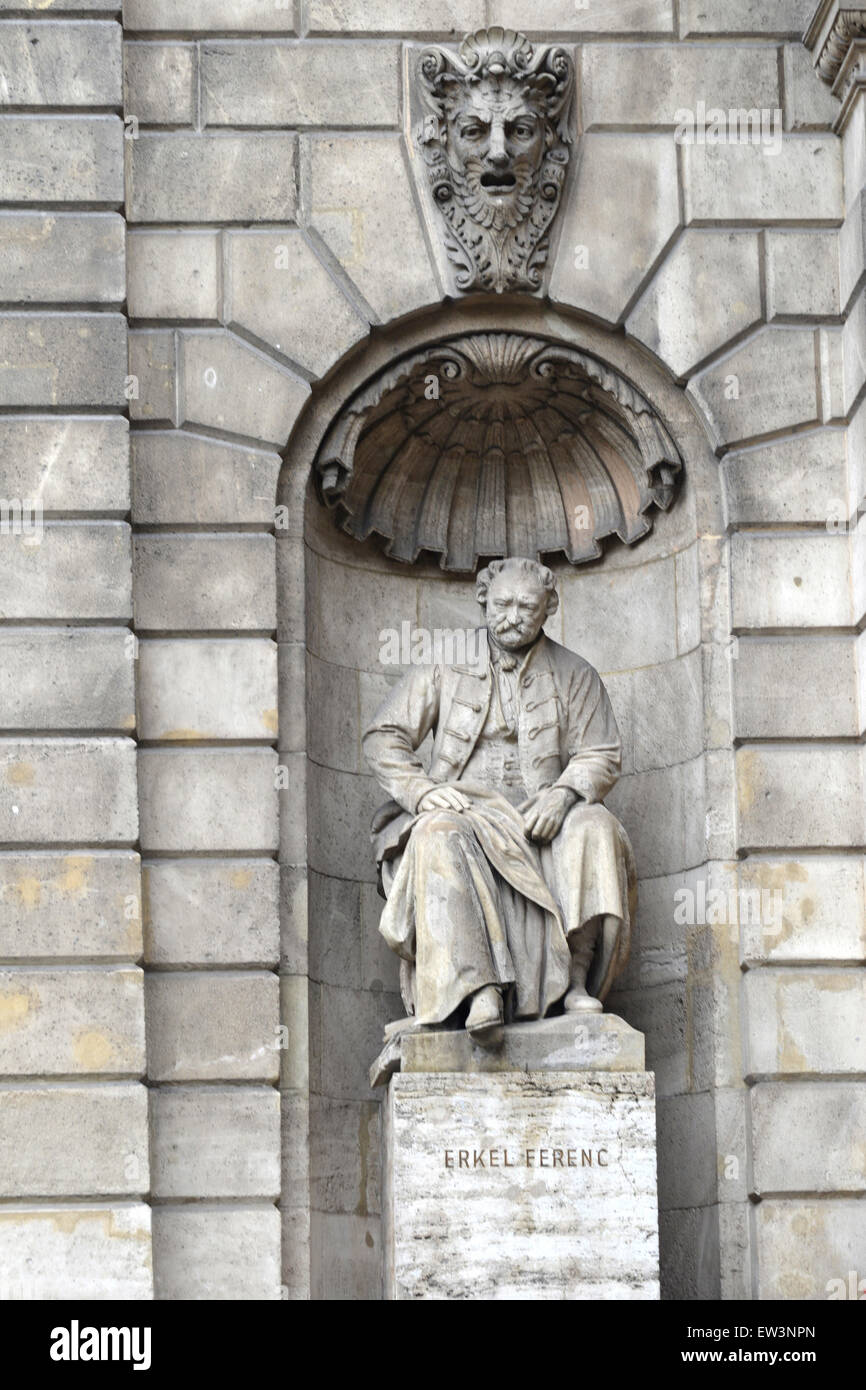 Ferenc Erkel statue Opera Budapest Hungary Stock Photo - Alamy