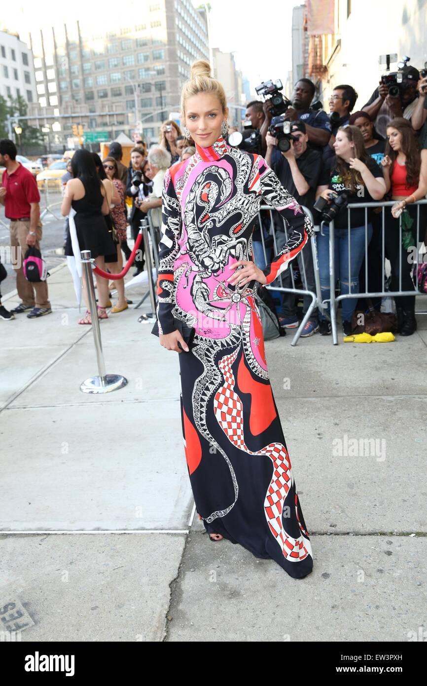 New York, NY, USA. 16th June, 2015. Anja Rubik at arrivals for 2015 ...