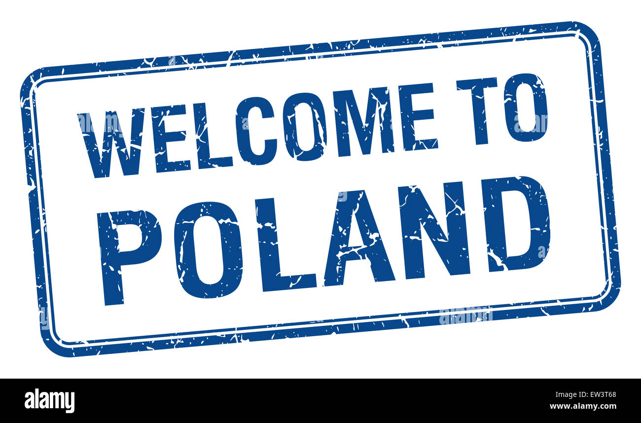 Welcome poland stamp Cut Out Stock Images & Pictures - Alamy