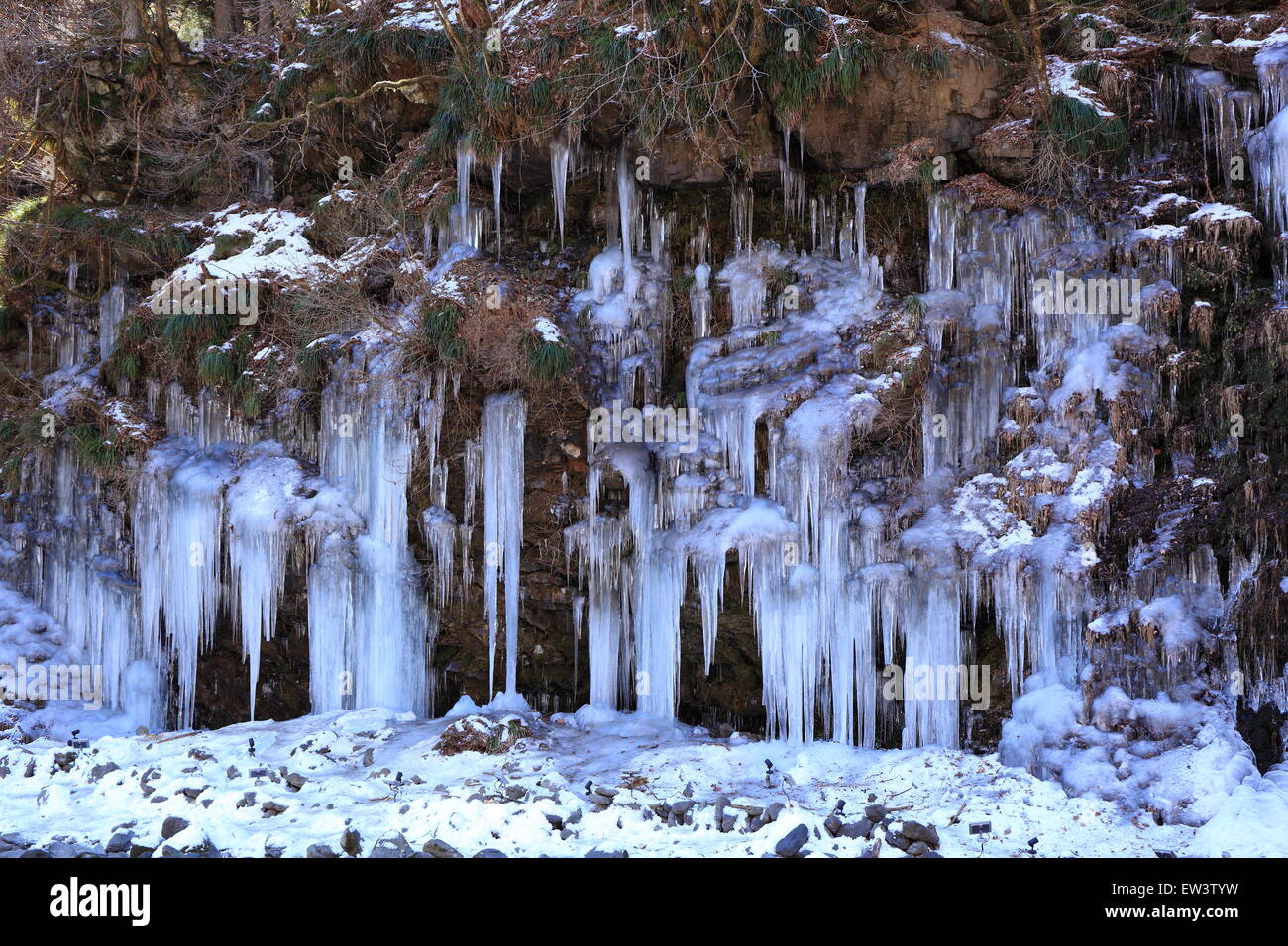 Icicle of Misotsuchi, Chichibu, Saitama, Japan Stock Photo - Alamy