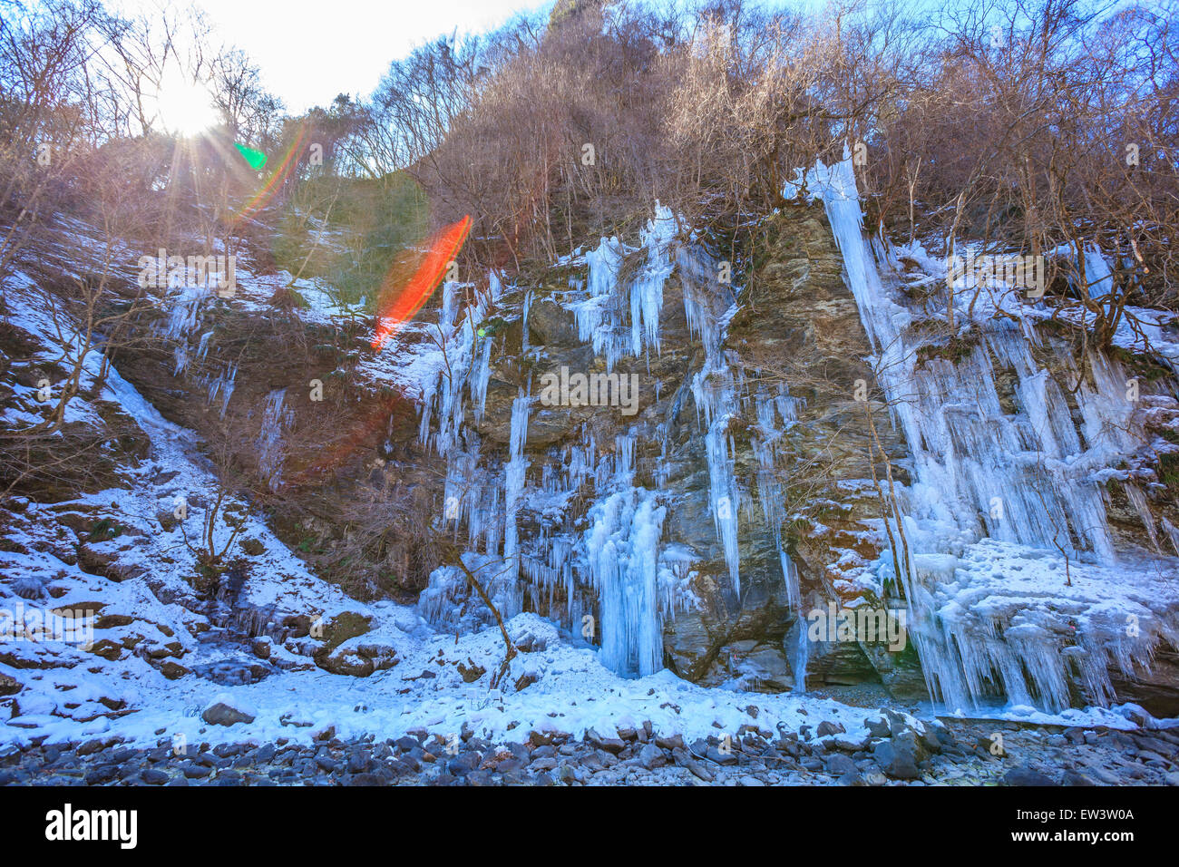 Icicle of Misotsuchi, Chichibu, Saitama, Japan Stock Photo - Alamy