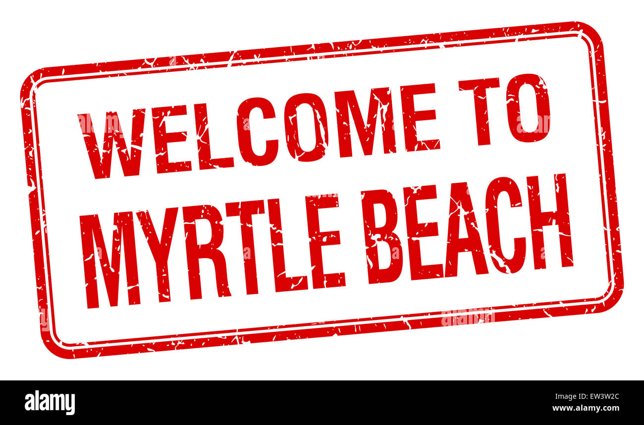 Welcome to myrtle beach sign Cut Out Stock Images & Pictures - Alamy