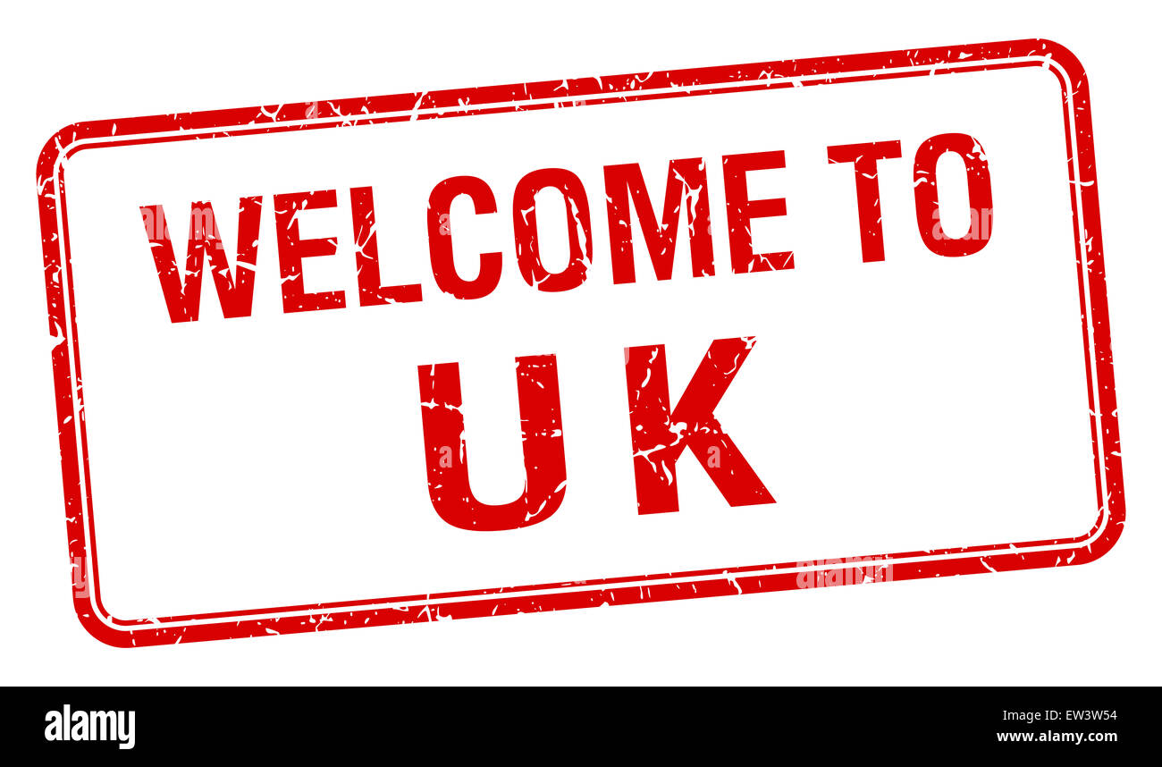 Welcome to sign uk Cut Out Stock Images & Pictures - Alamy