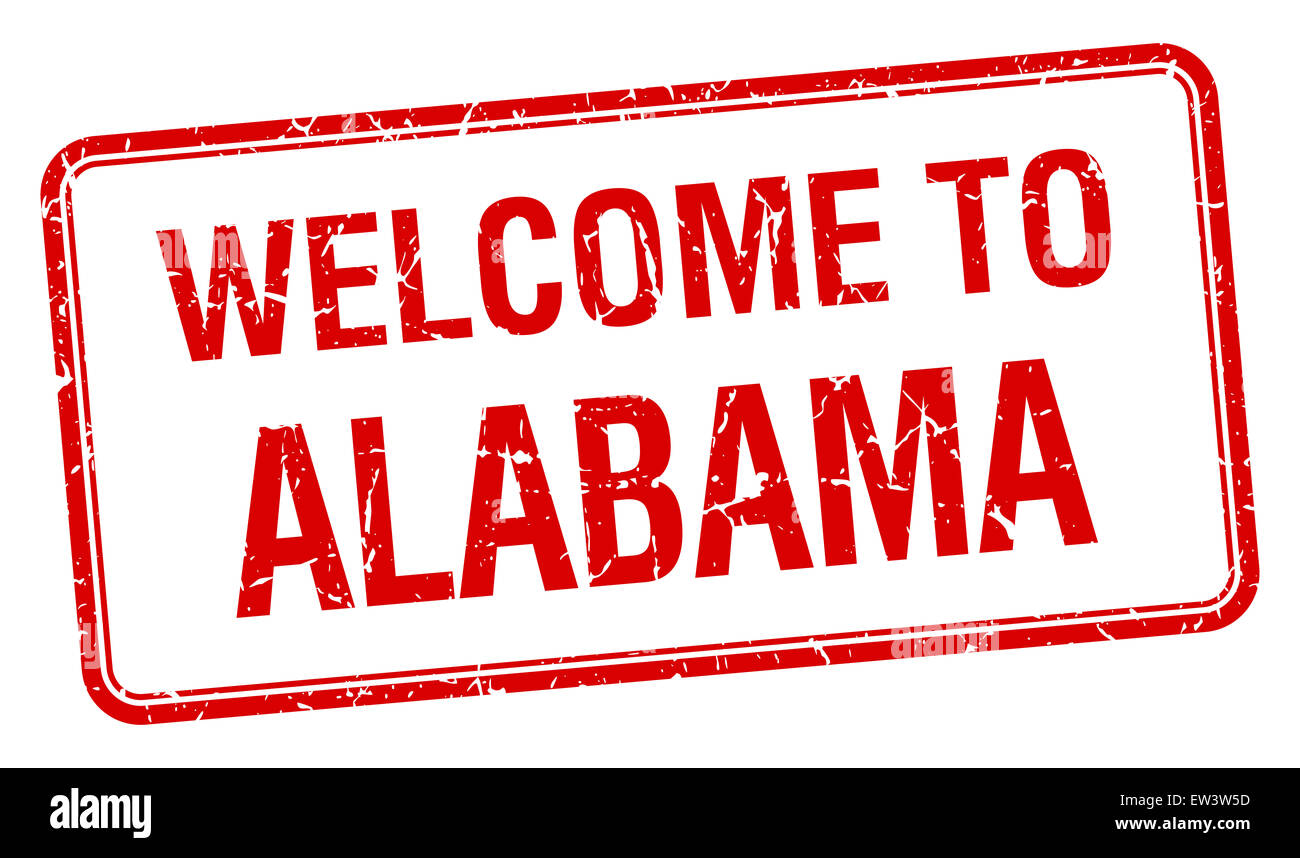 Welcome to alabama sign Cut Out Stock Images & Pictures - Alamy
