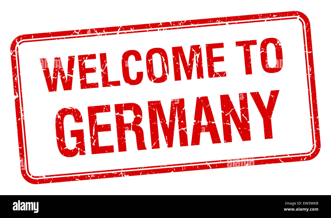 Welcome to germany Cut Out Stock Images & Pictures - Alamy