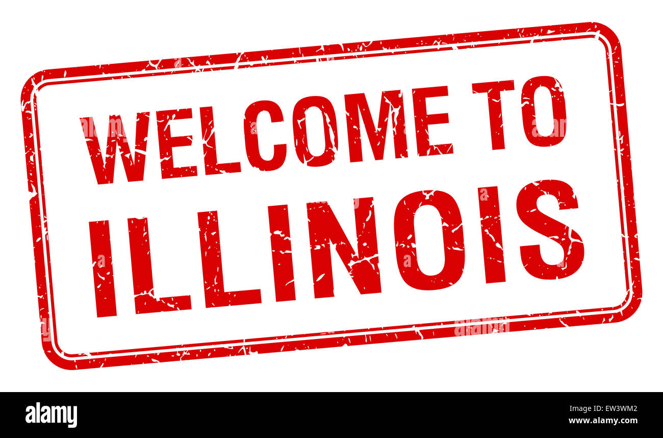 Welcome to illinois sign Cut Out Stock Images & Pictures - Alamy