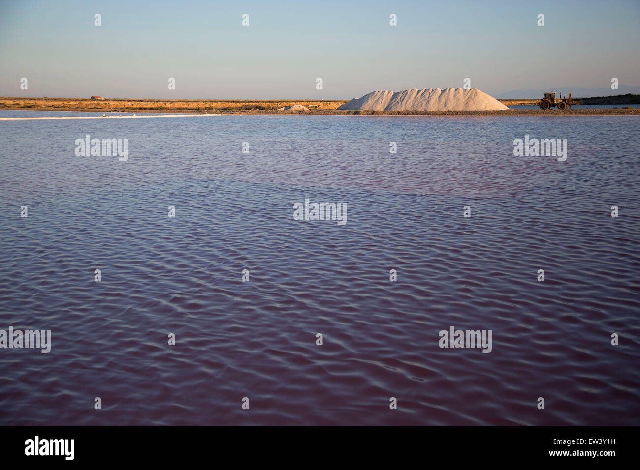 Famous salt marshes at Gruissan, Languedoc-Roussillon, France. This ...