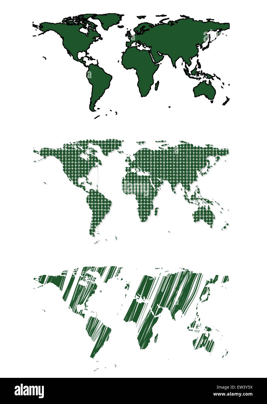 Green world map abstract design. Vector background Stock Vector Image ...