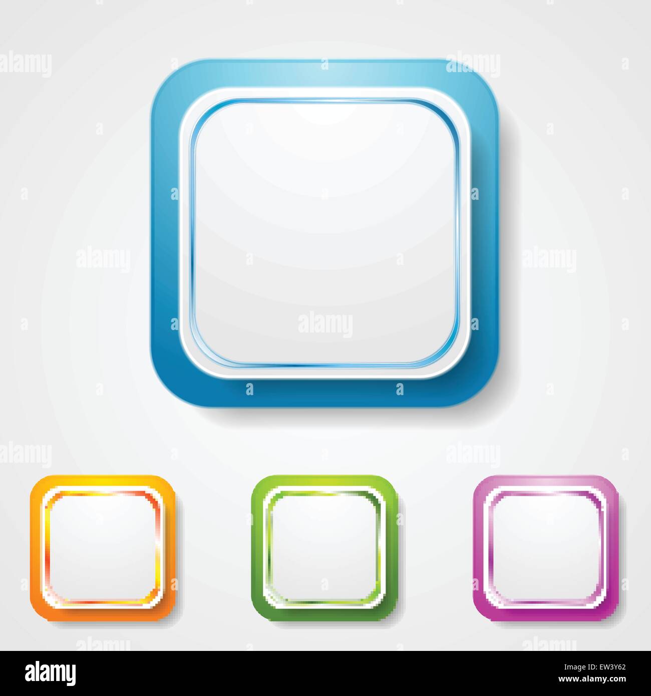 Abstract bright square stickers. Vector design Stock Vector Image & Art ...