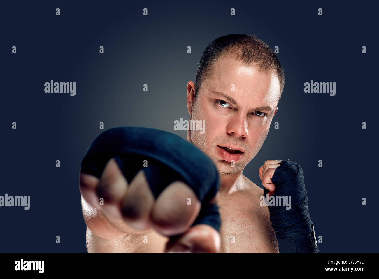 Young Boxer boxing Stock Photo - Alamy