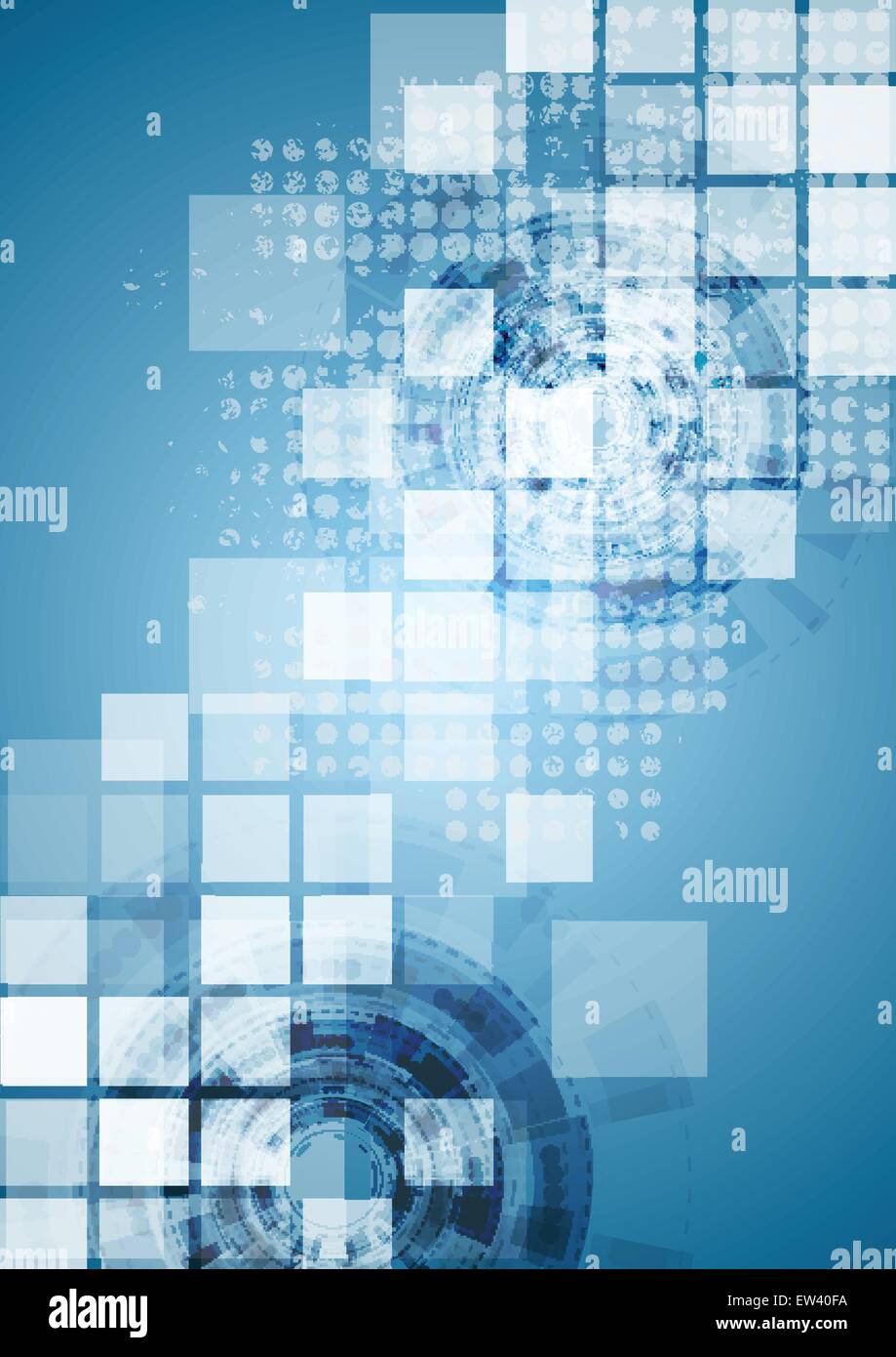 Bright blue tech background. Vector design Stock Vector Image & Art - Alamy