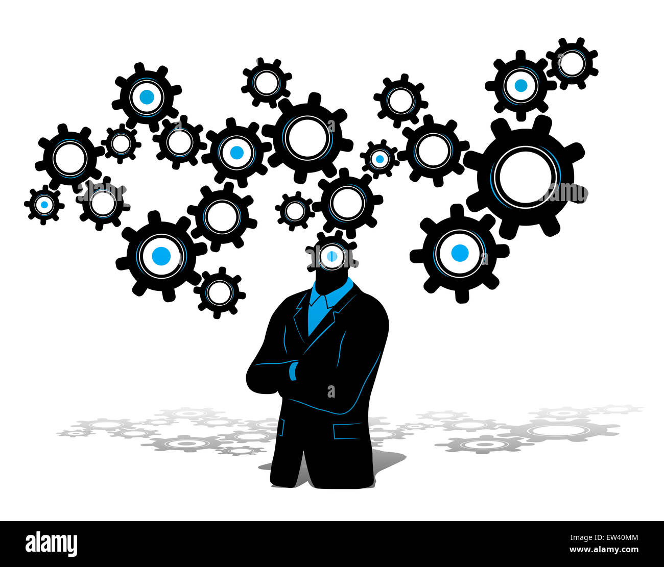 Thinking, growth, progress and idea of business system Stock Photo - Alamy