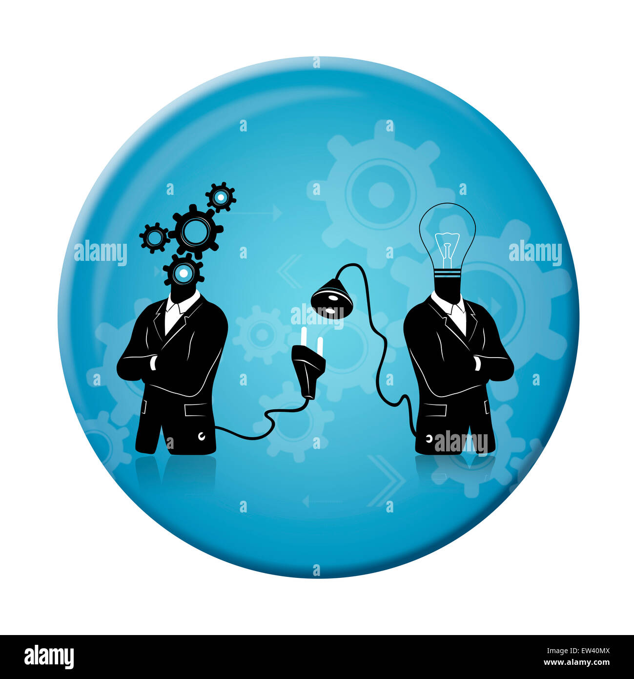 Thinking, searching for idea and creating new inventions - businessman ...