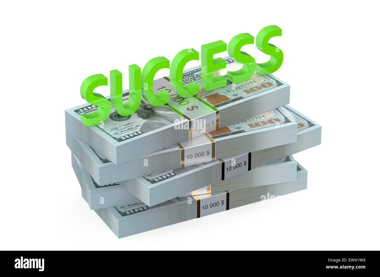 success concept with dollars Stock Photo - Alamy