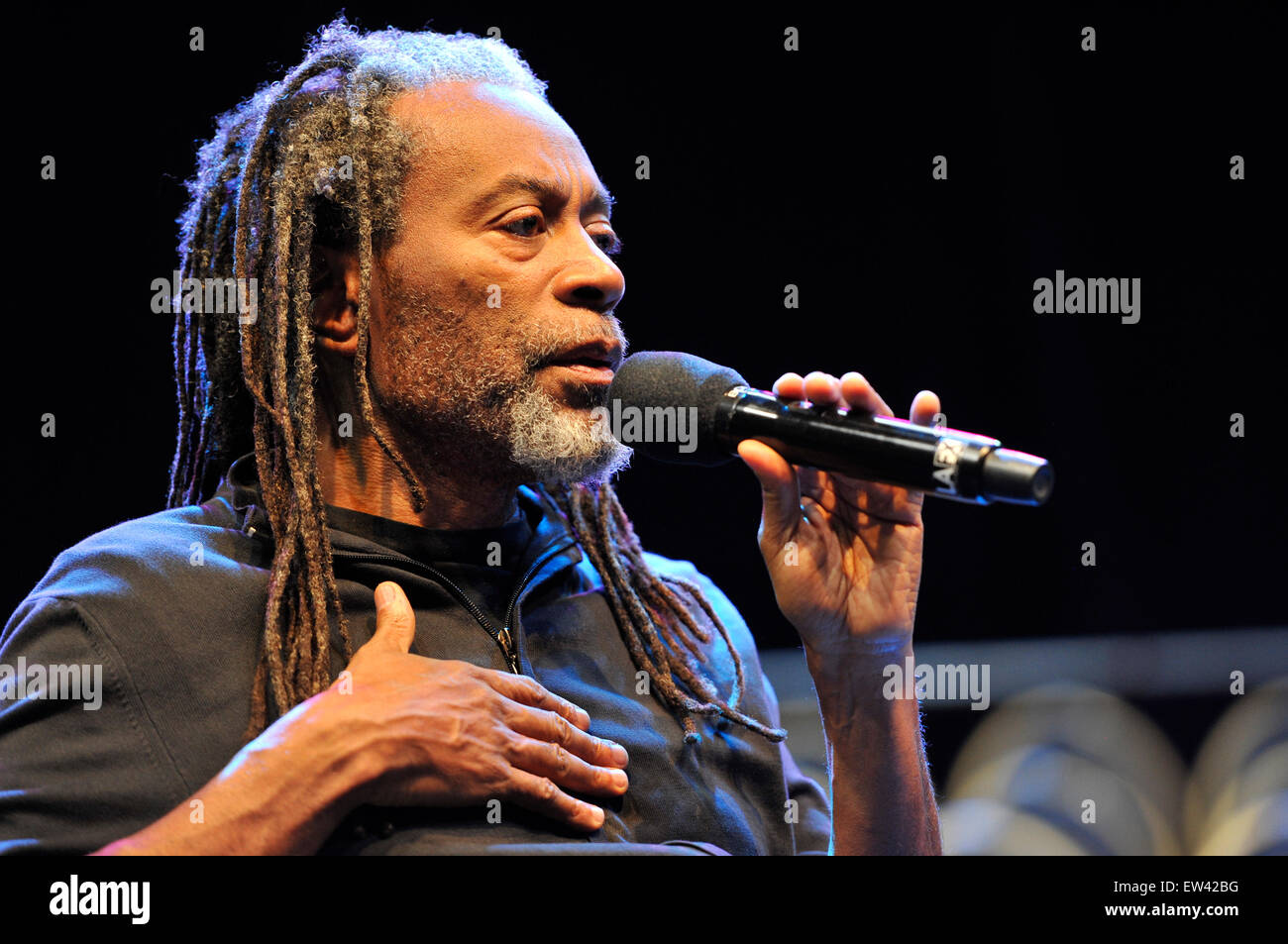 Brno, Czech Republic. 17th June, 2015. Singer Bobby McFerrin sings ...