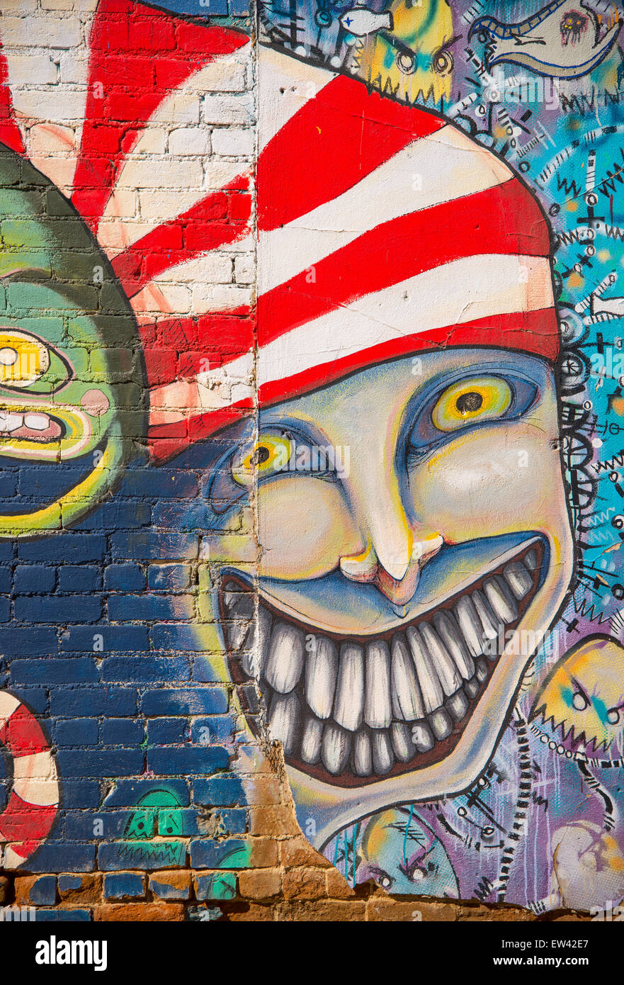 Freak Alley, Grafitti Public Art, Downtown,Boise, Idaho, USA Stock ...