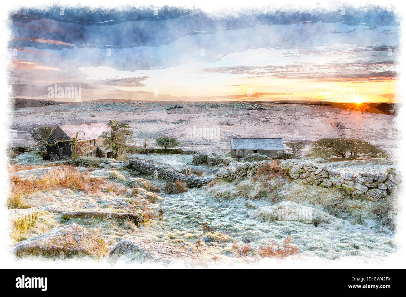 Farm watercolor hi-res stock photography and images - Alamy