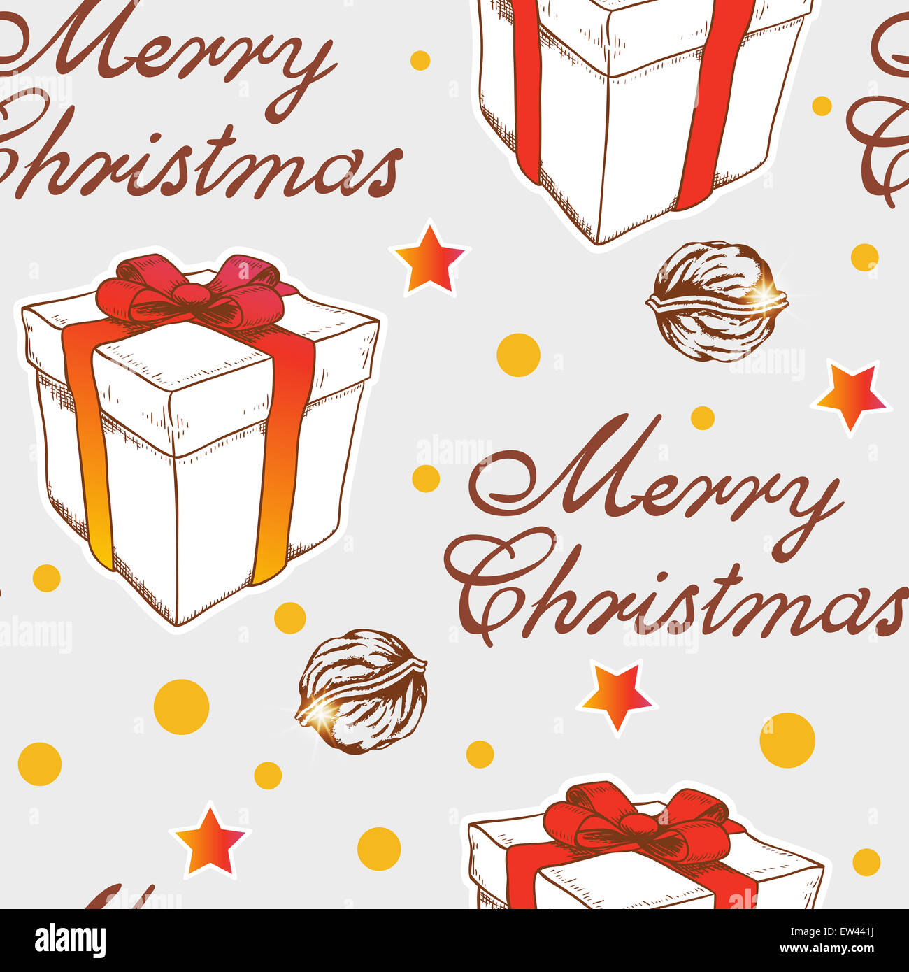 Christmas gift pattern hi-res stock photography and images - Alamy