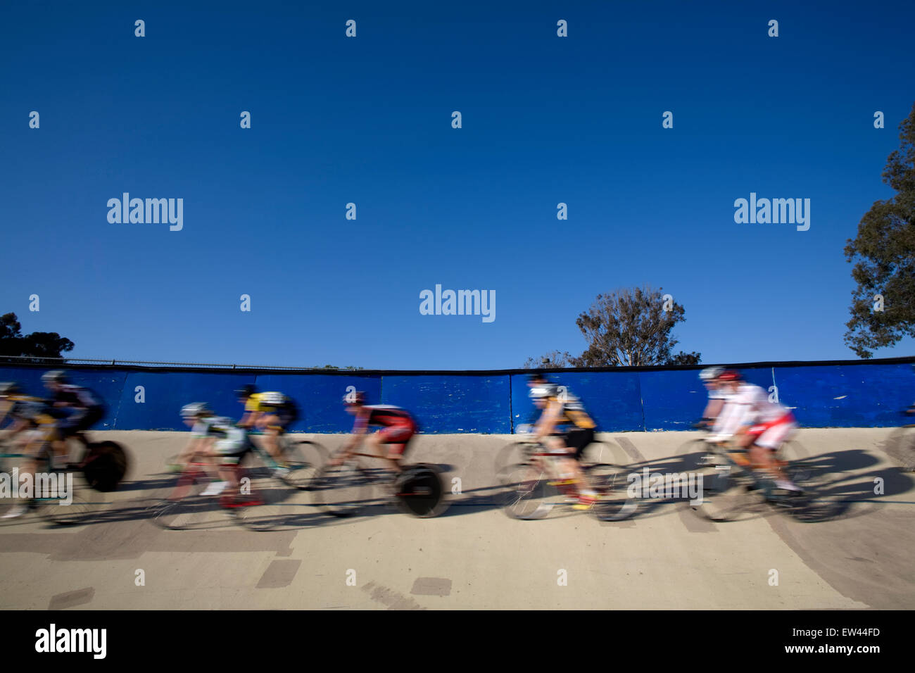 multiple track riders at veladrome Stock Photo - Alamy