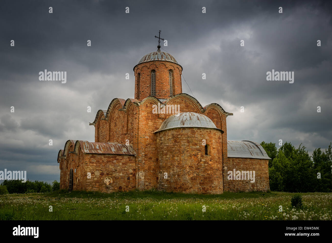 Ancient gothic church Stock Photo - Alamy