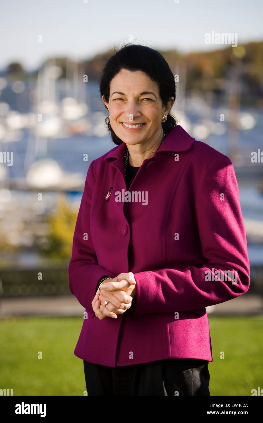 Senator Olympia Snowe Campaign Maine Camden democracy US Stock Photo ...