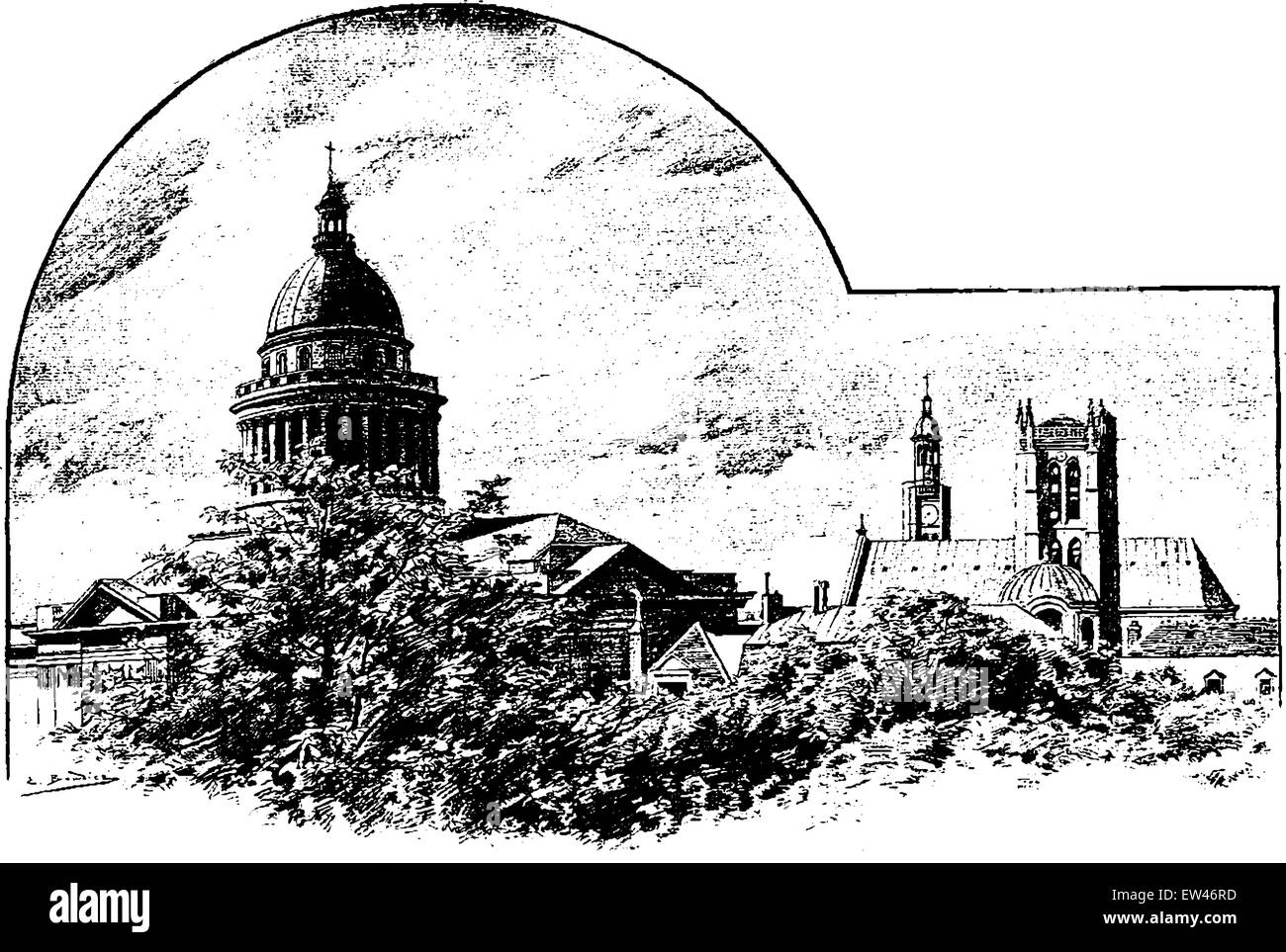 Bell tower ancient christian Stock Vector Images - Alamy