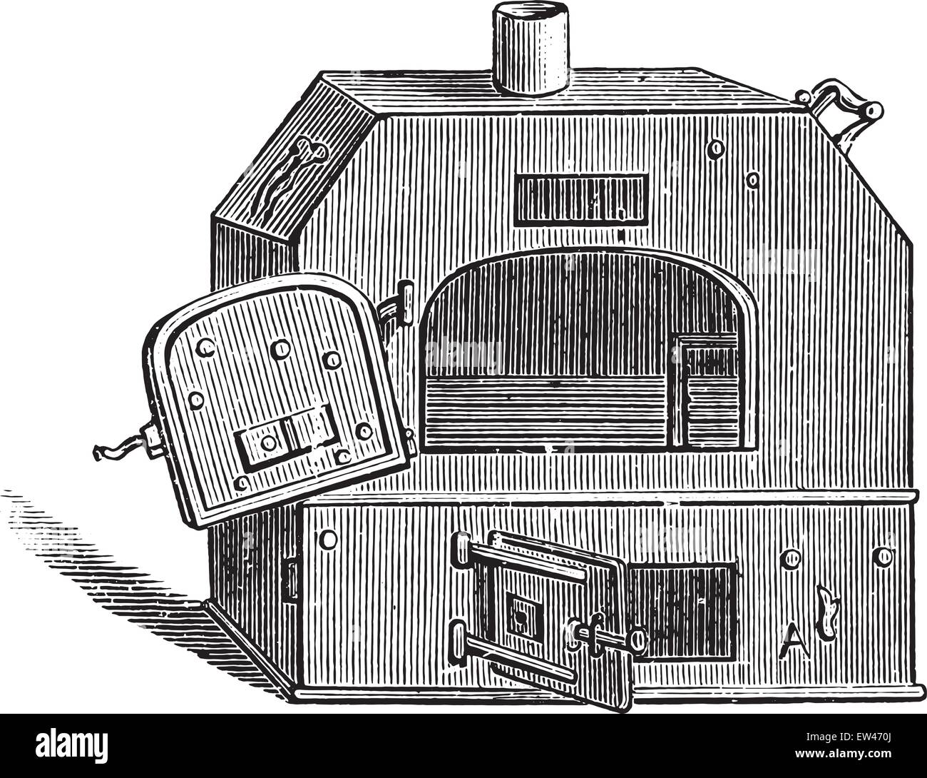 Historic oven drawing Stock Vector Images - Alamy