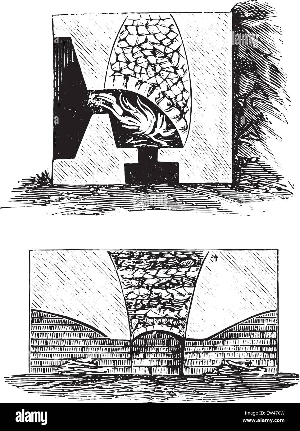 Antique engraved illustration fire Stock Vector Images - Alamy