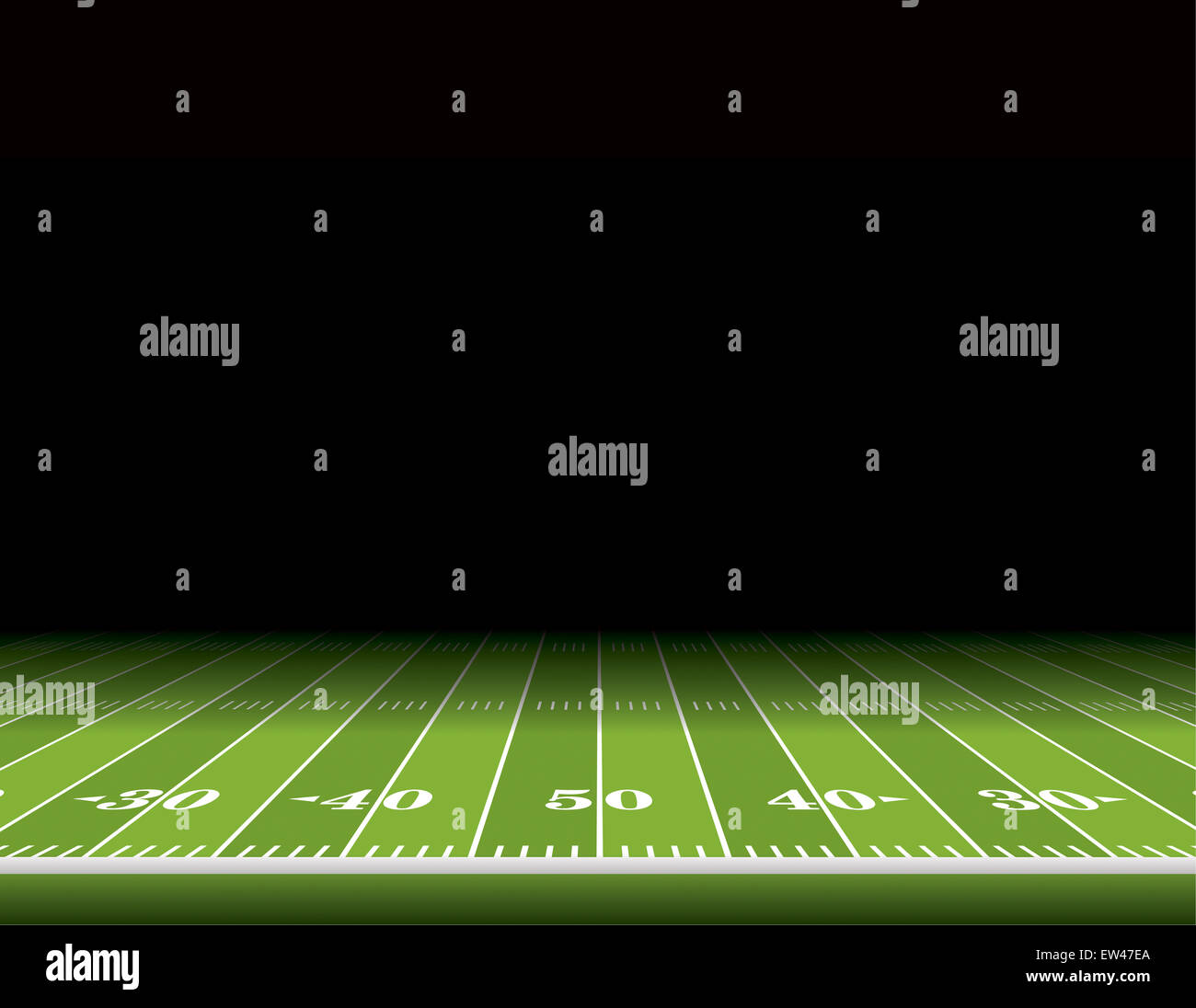 A view from the sideline of an American football field with room for ...