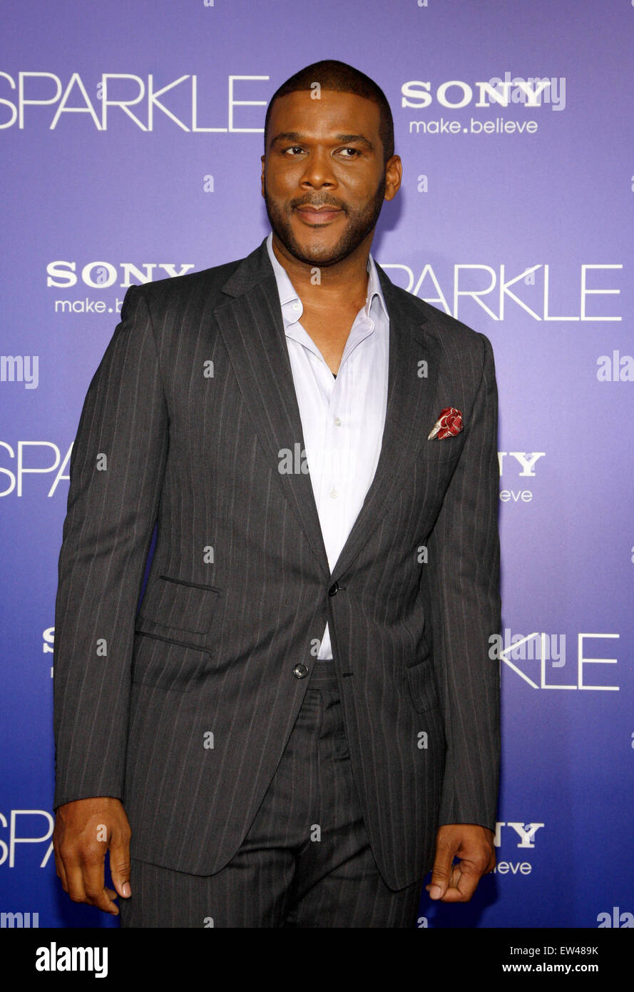 Tyler Perry at the Los Angeles premiere of 'Sparkle' held at the ...