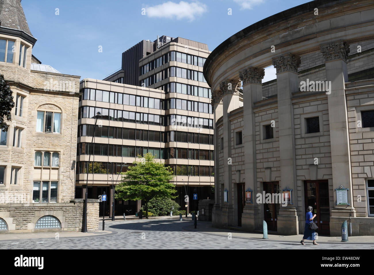 The Oval hall at the rear of Sheffield City Hall with other Buildings ...