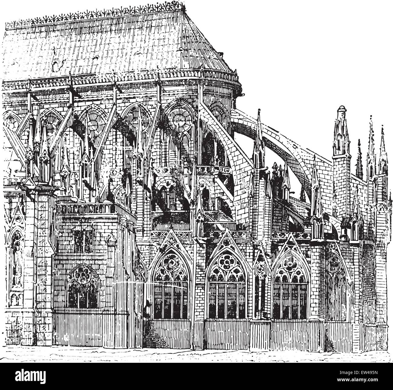 Gothic apse Stock Vector Images - Alamy