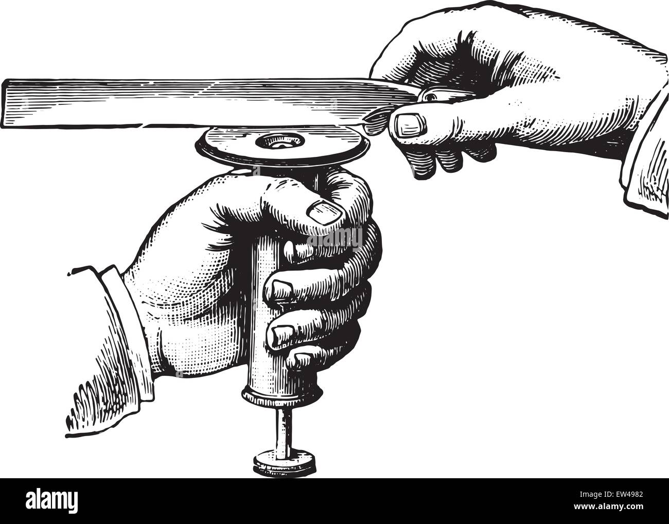 Microtome, vintage engraved illustration Stock Vector Image & Art - Alamy