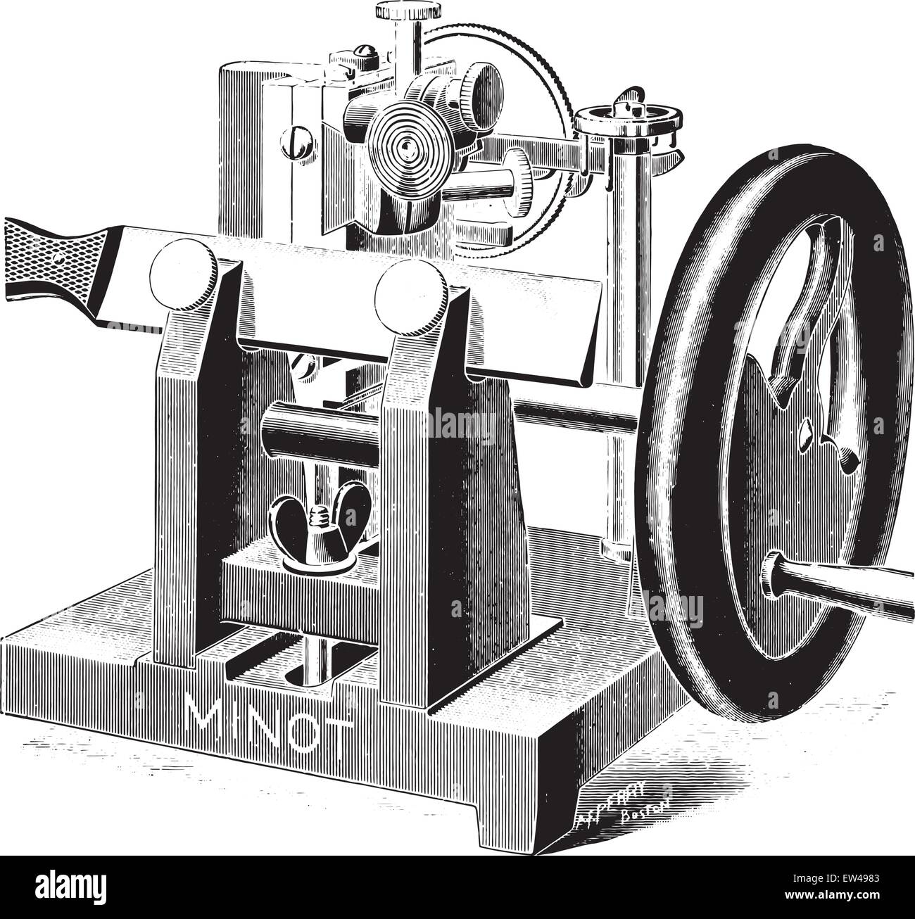 Microtome, vintage engraved illustration Stock Vector Image & Art - Alamy