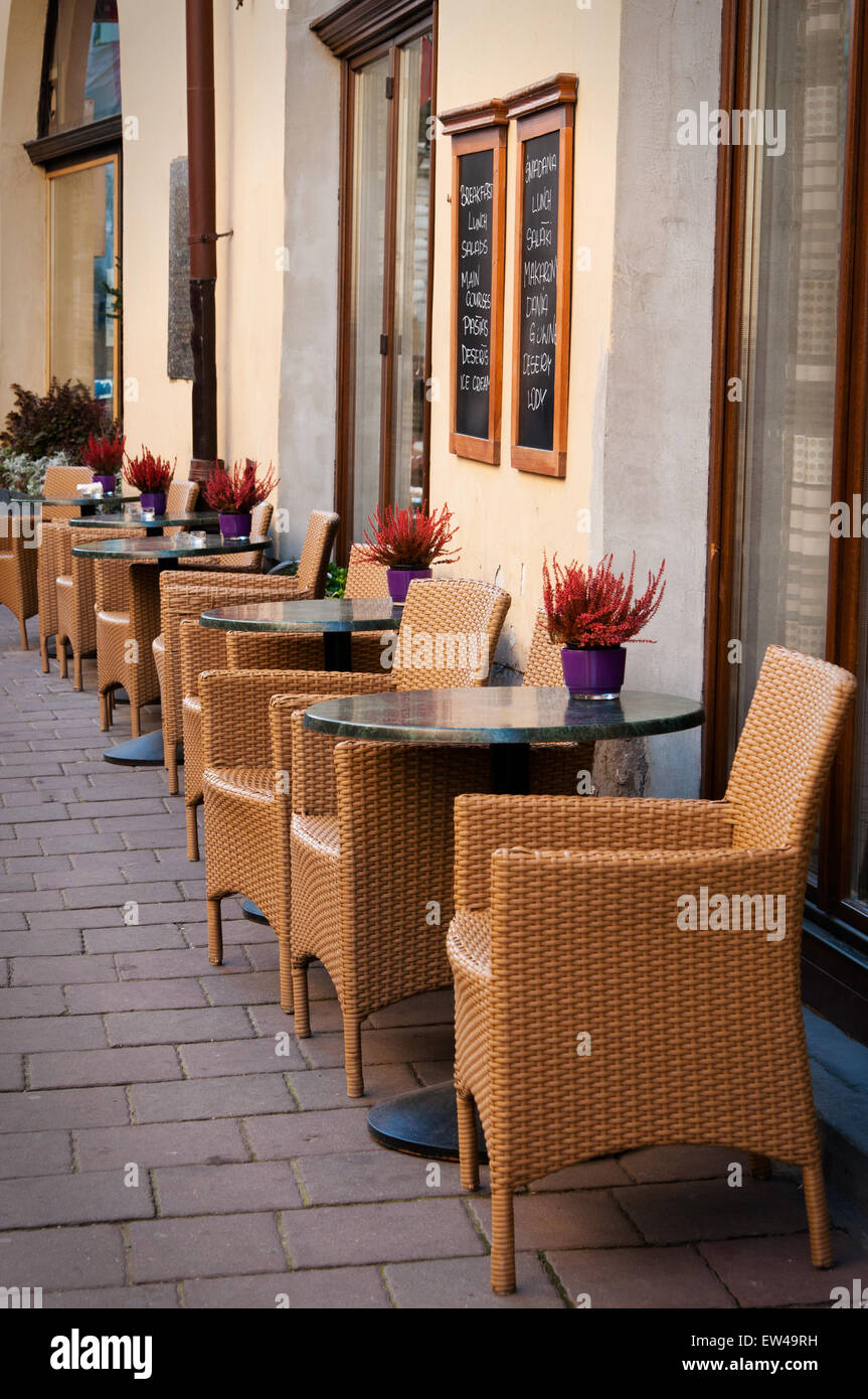 Cafe table european hi-res stock photography and images - Alamy