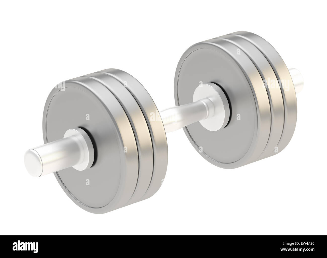 Adjustable metal dumbbell isolated Stock Photo - Alamy