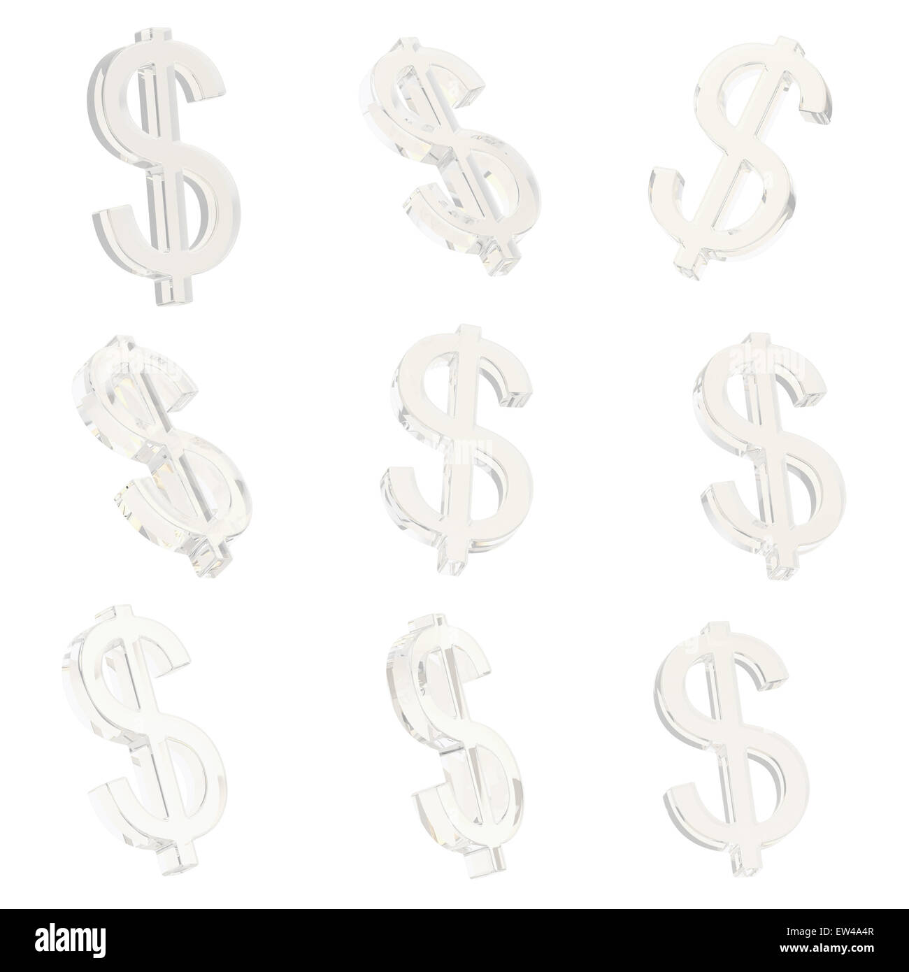 Dollar currency sign render Stock Photo - Alamy