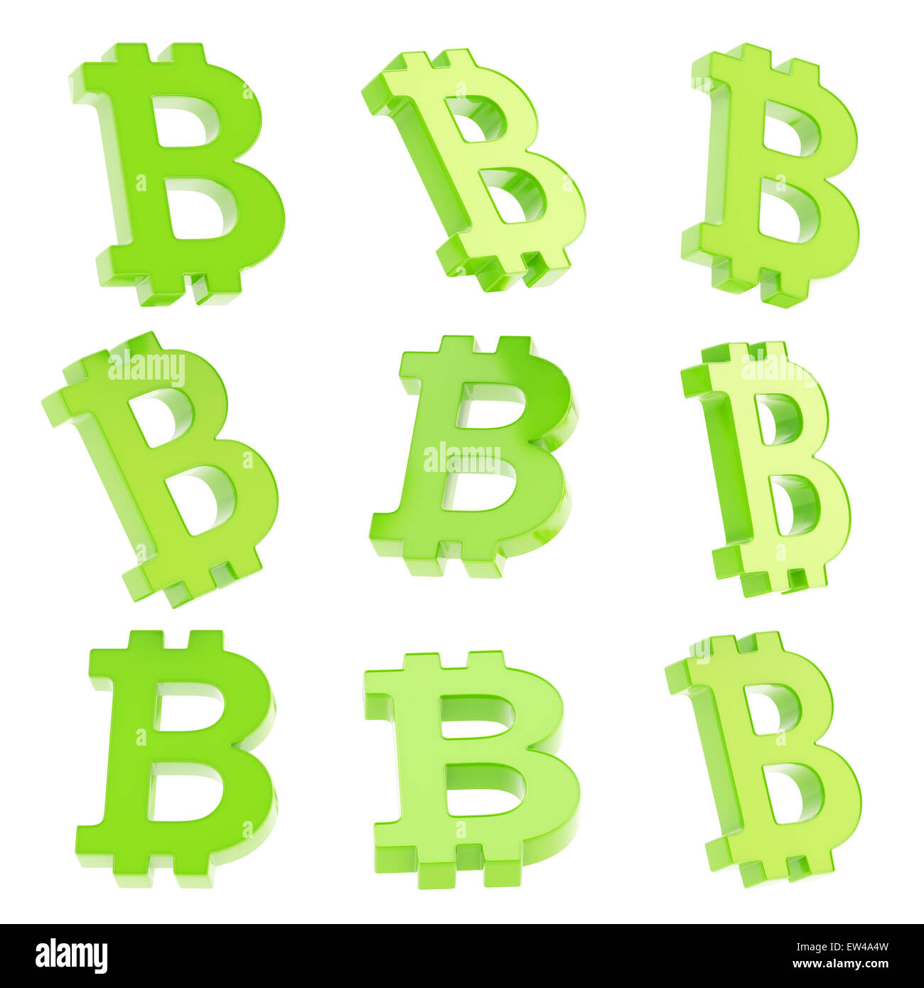 Bitcoin currency sign render Stock Photo - Alamy