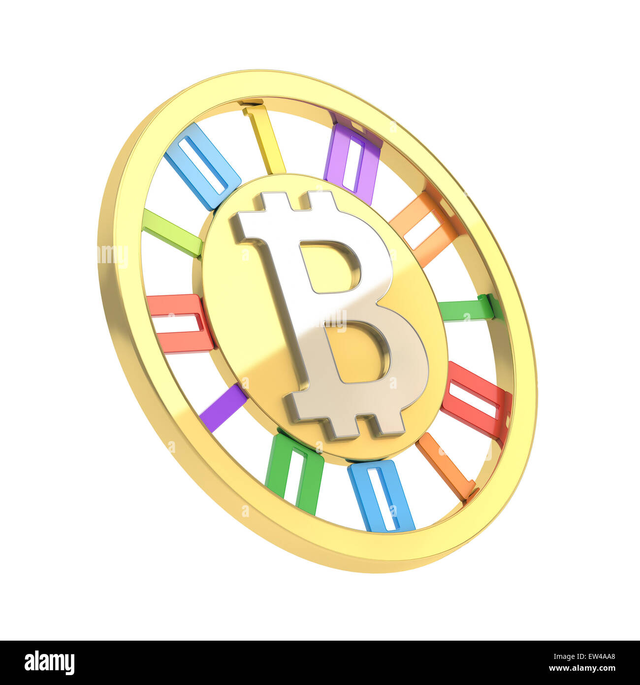 Bitcoin currency symbol coin isolated Stock Photo - Alamy
