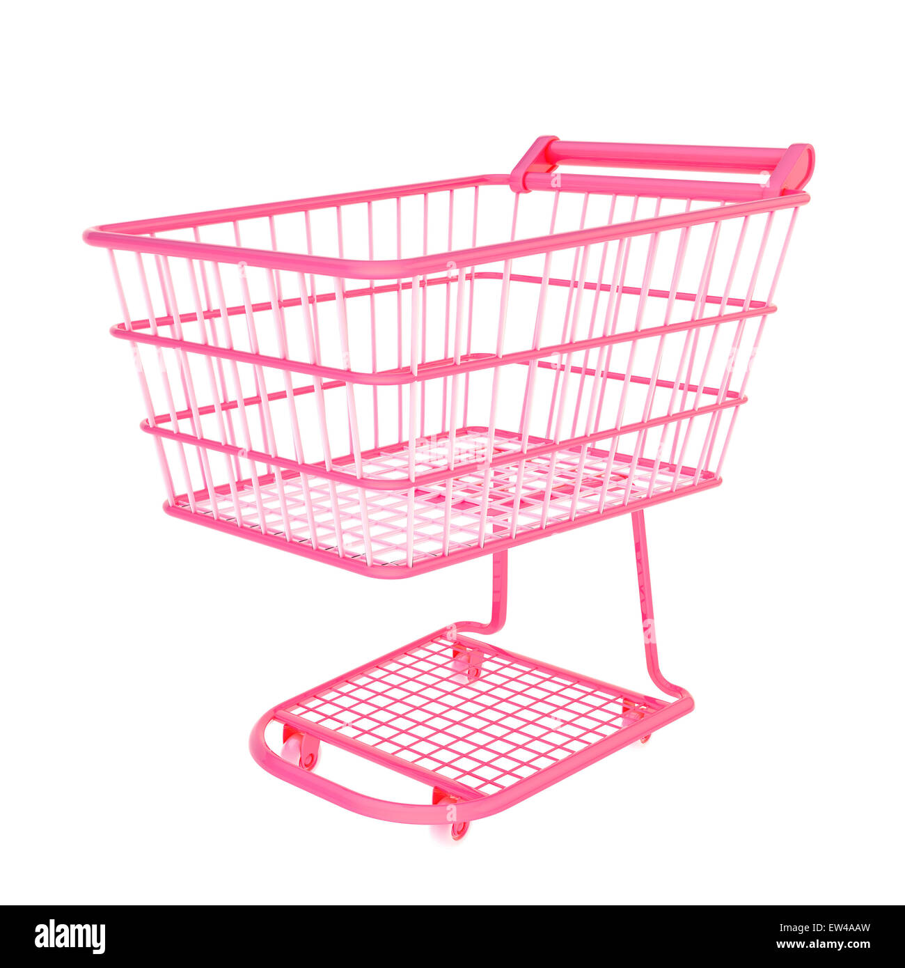 Colorful shopping cart isolated Stock Photo - Alamy
