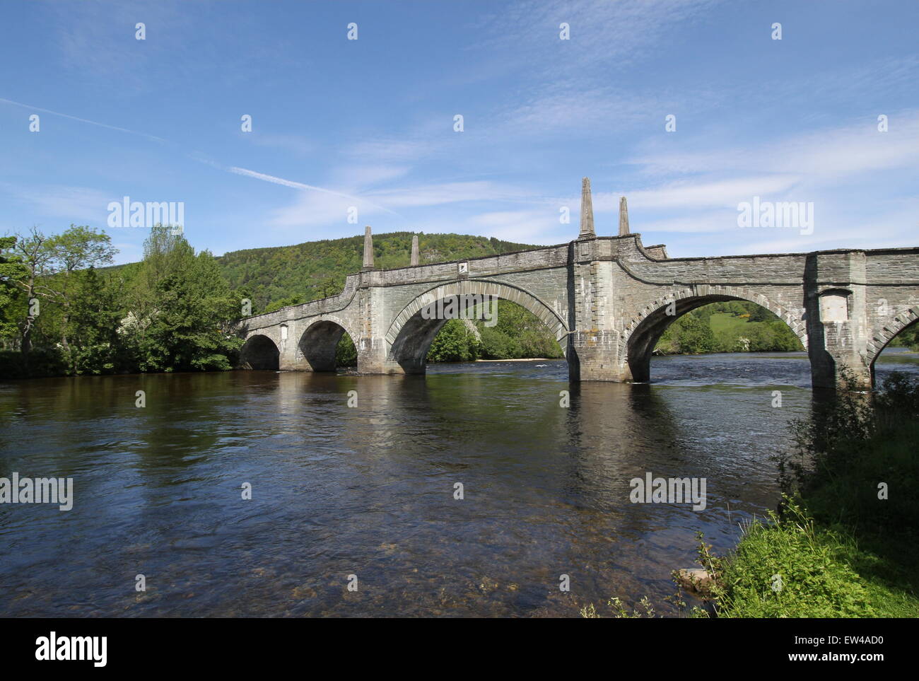 General Wade's bridge over River Tay Aberfeldy Scotland June 2015 Stock ...